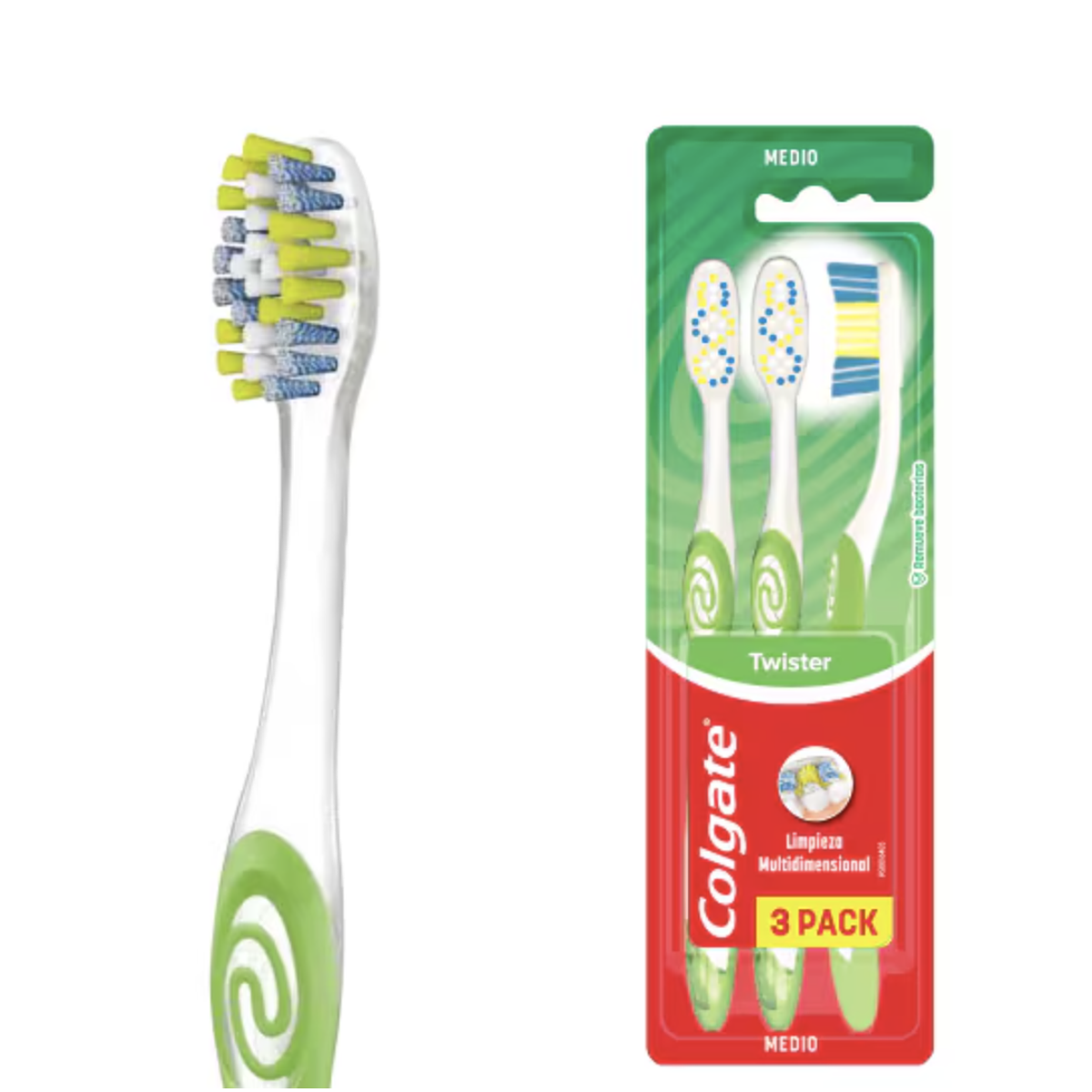Cepillo Dental Colgate® Twister 3 pack