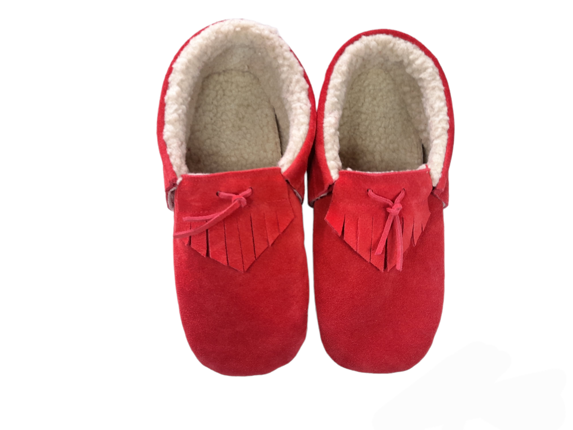 Moccs clásico con chiporro rojo
