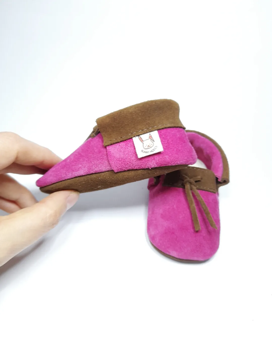 Moccs clásico fucsia
