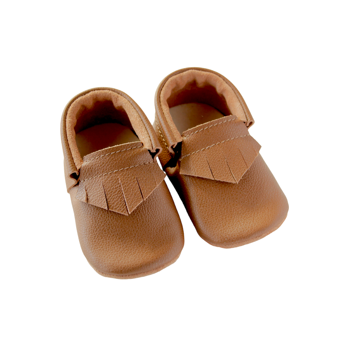 Moccs clásico con flecos de cuero