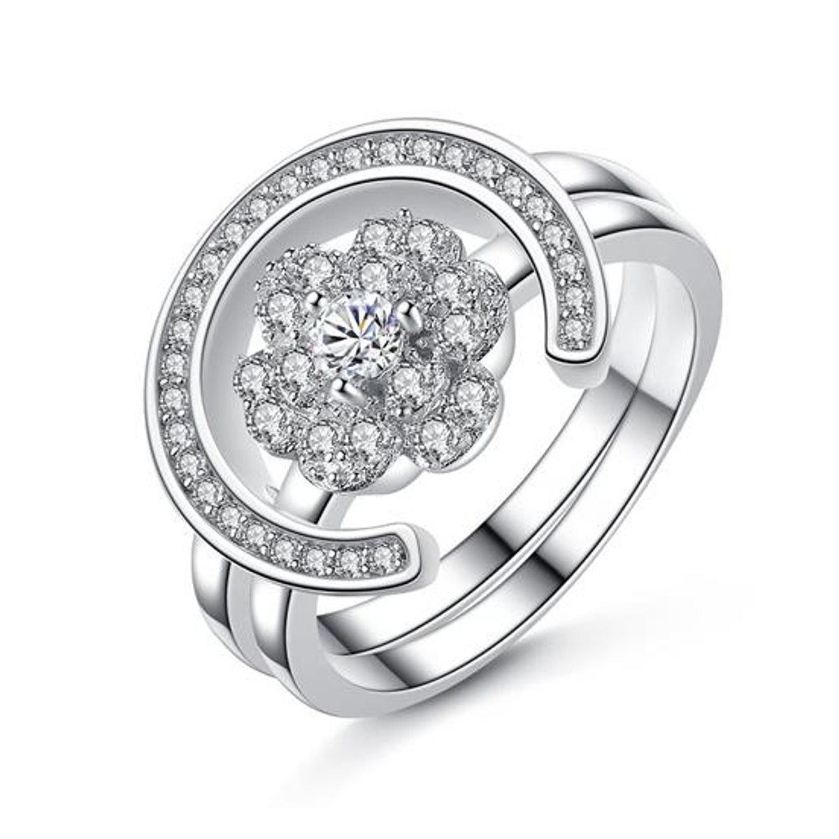 Anillo Plata 925 Sunflower doble Nº6