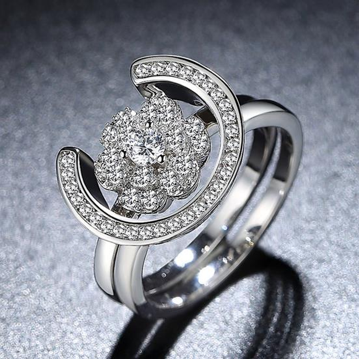 Anillo Plata 925 Sunflower doble Nº6