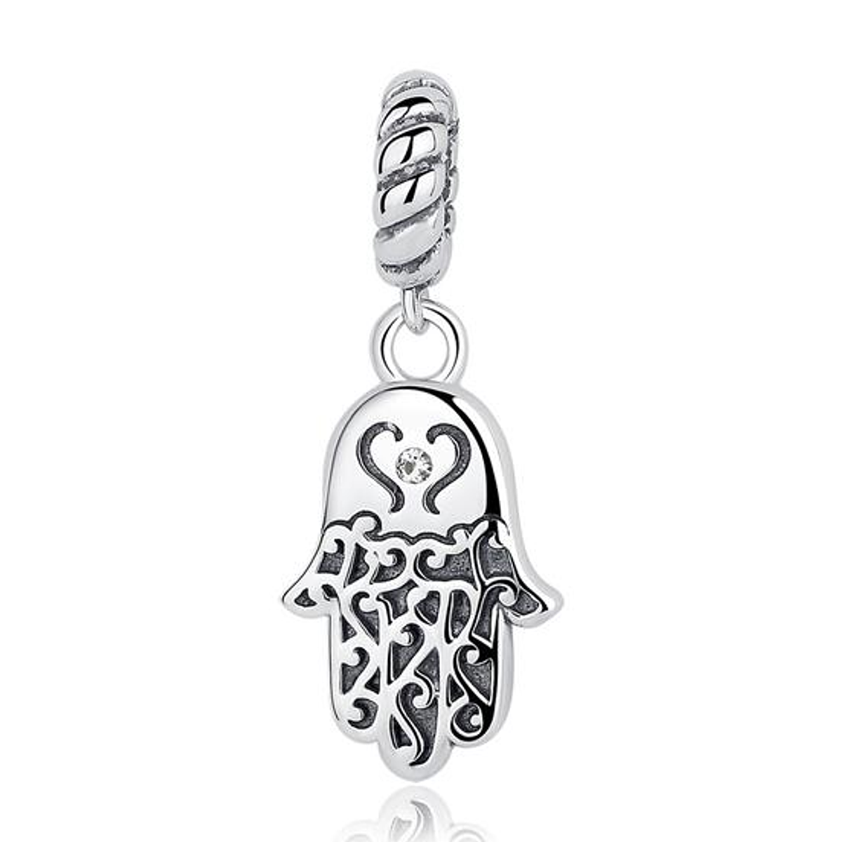 Mano de Fatima Charm Colgante Plata 925