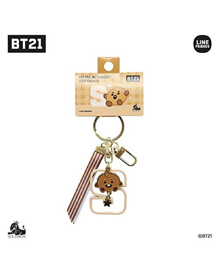 BT21 - METAL ALPHABET KEY CHAIN