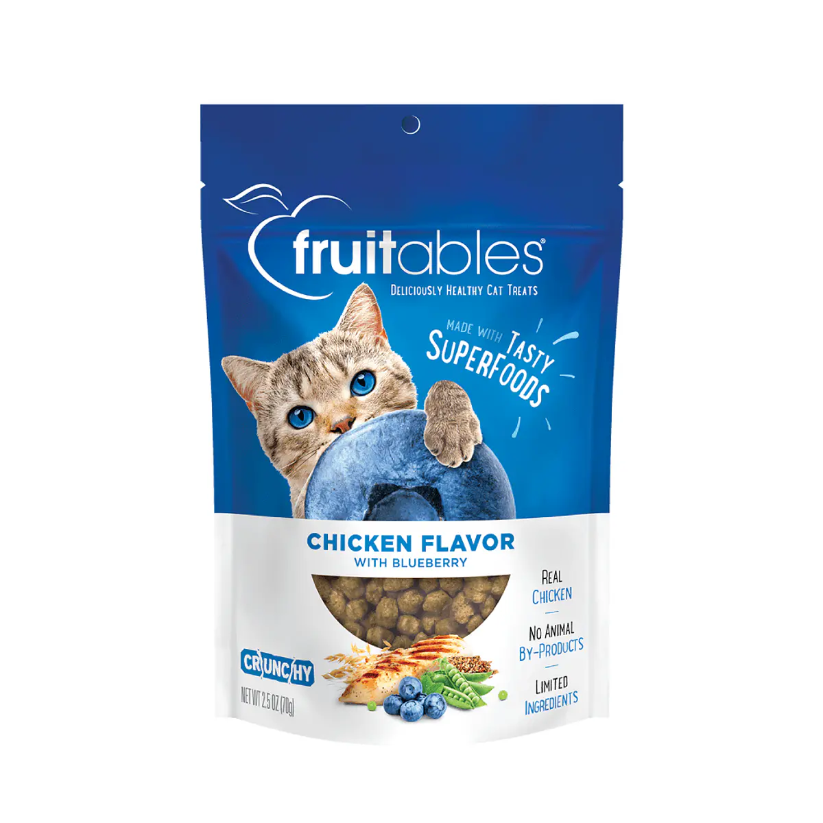 Snack Para Gato Fruitables Pollo Y Arandanos 70 Gr