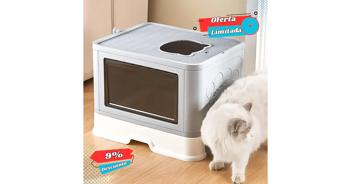 Arenera Para Gatos Desarmable Con Rascador
