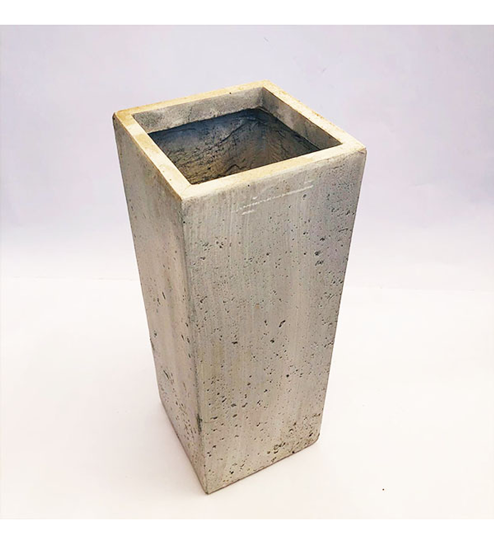 Macetero estilo hormigón alto