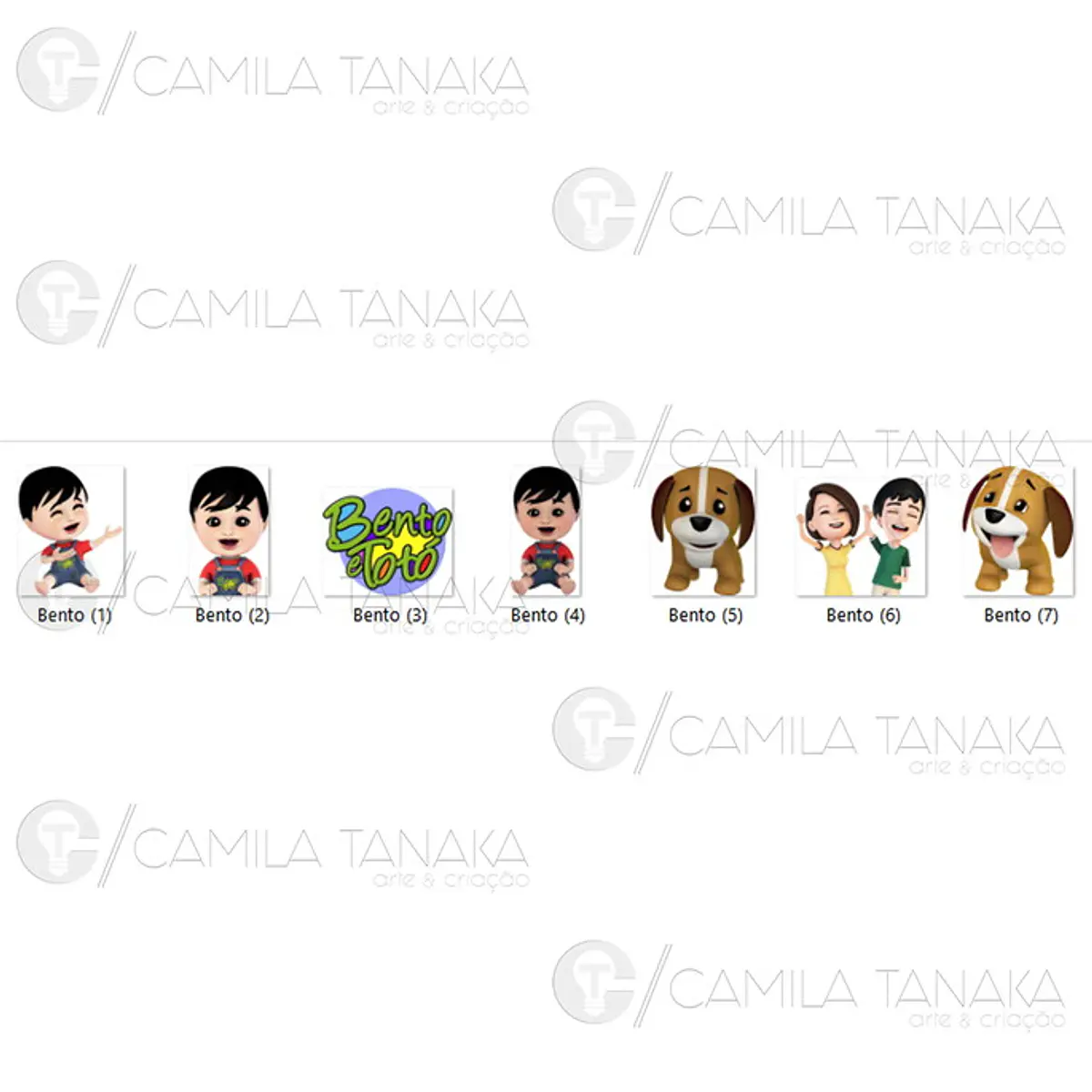 Kit Digital Bento e Totó | Camila Tanaka Kit Digitais