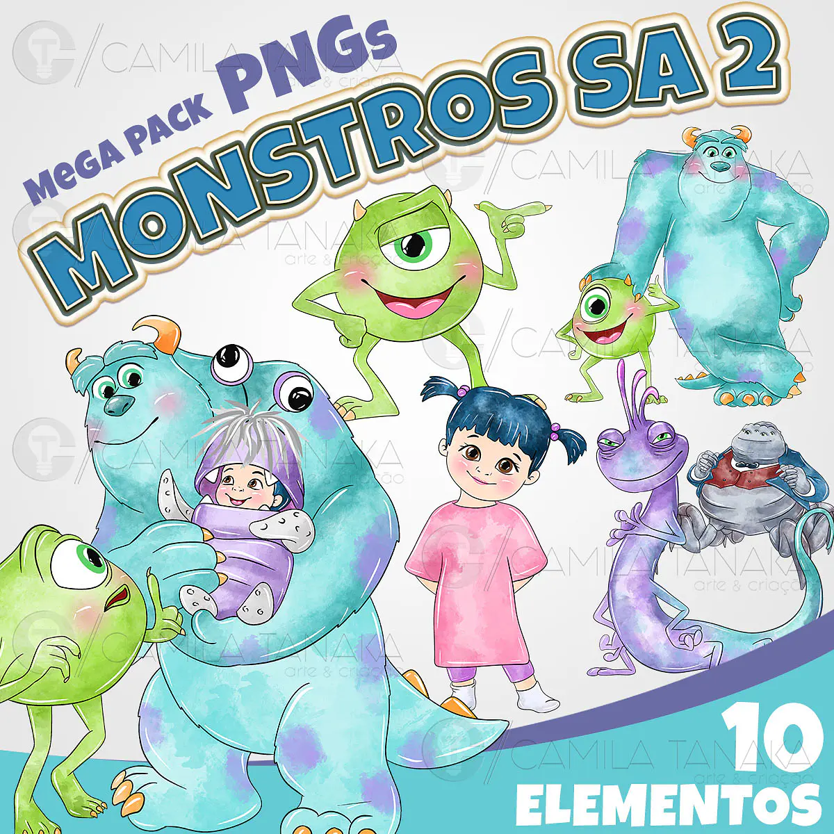 Kit Digital Monstros SA 2 | Camila Tanaka Kit Digitais