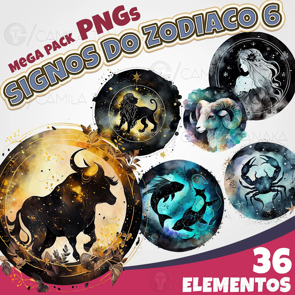 Kit Digital Signos 6 | Camila Tanaka Kit Digitais