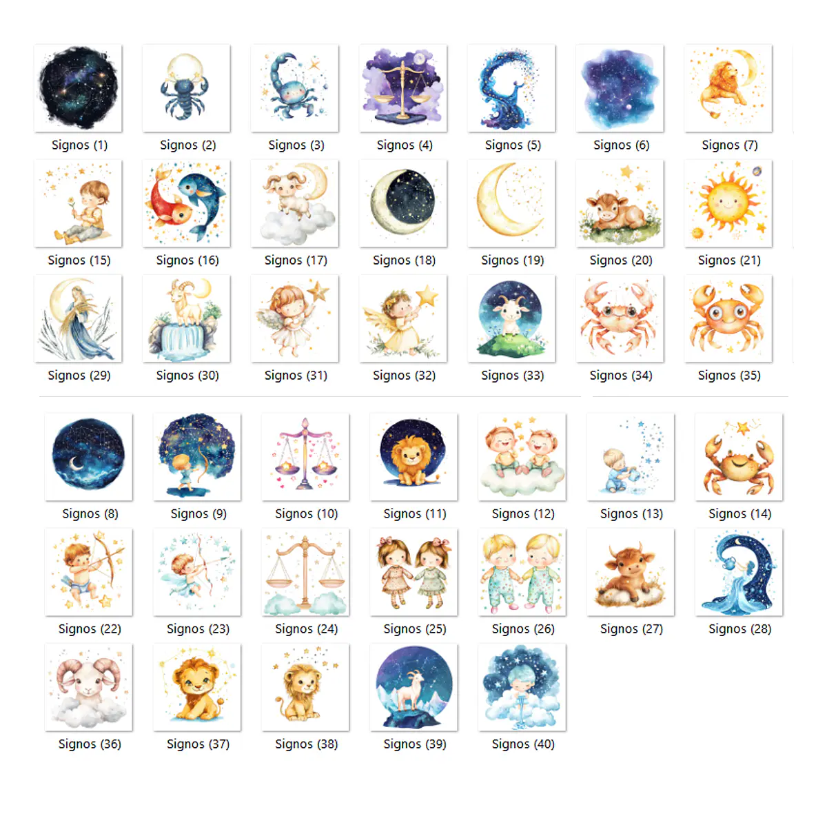 Kit Digital Signos 8 | Camila Tanaka Kit Digitais