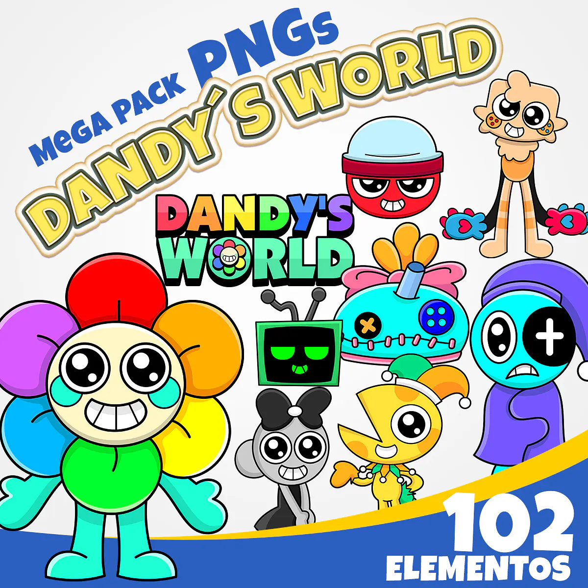 Kit Digital Dandy´s World | Camila Tanaka Kit Digitais
