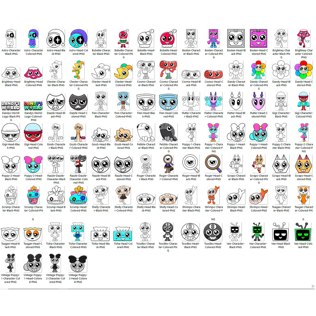 Kit Digital Dandy´s World | Camila Tanaka Kit Digitais