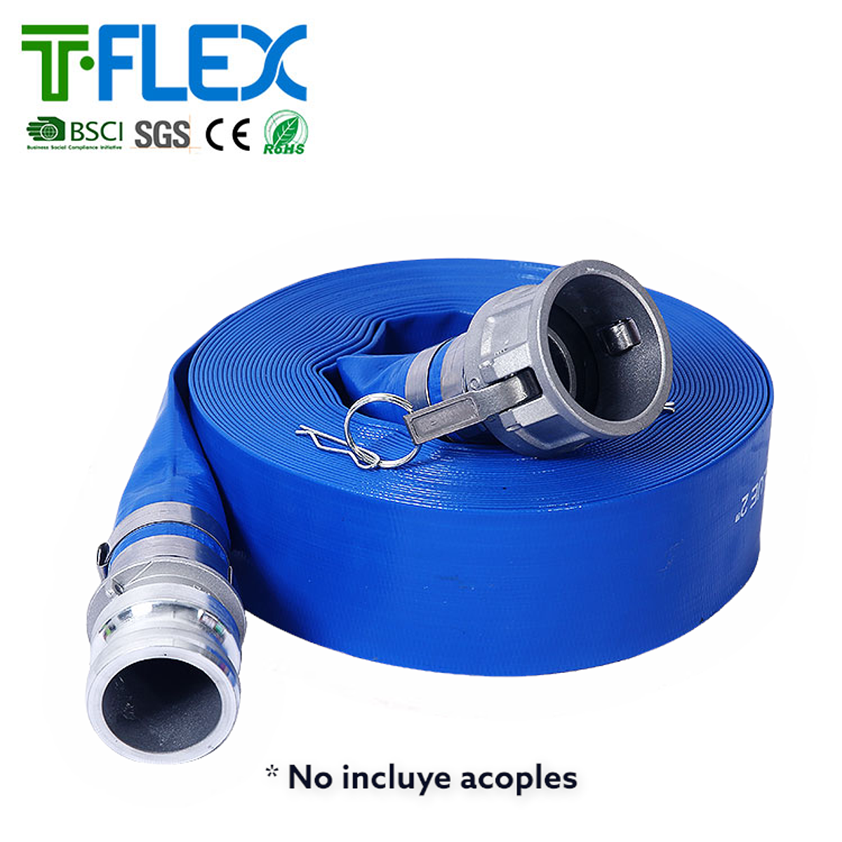 Manguera Lay Flat 2 Pulgadas 6 Bar 50M