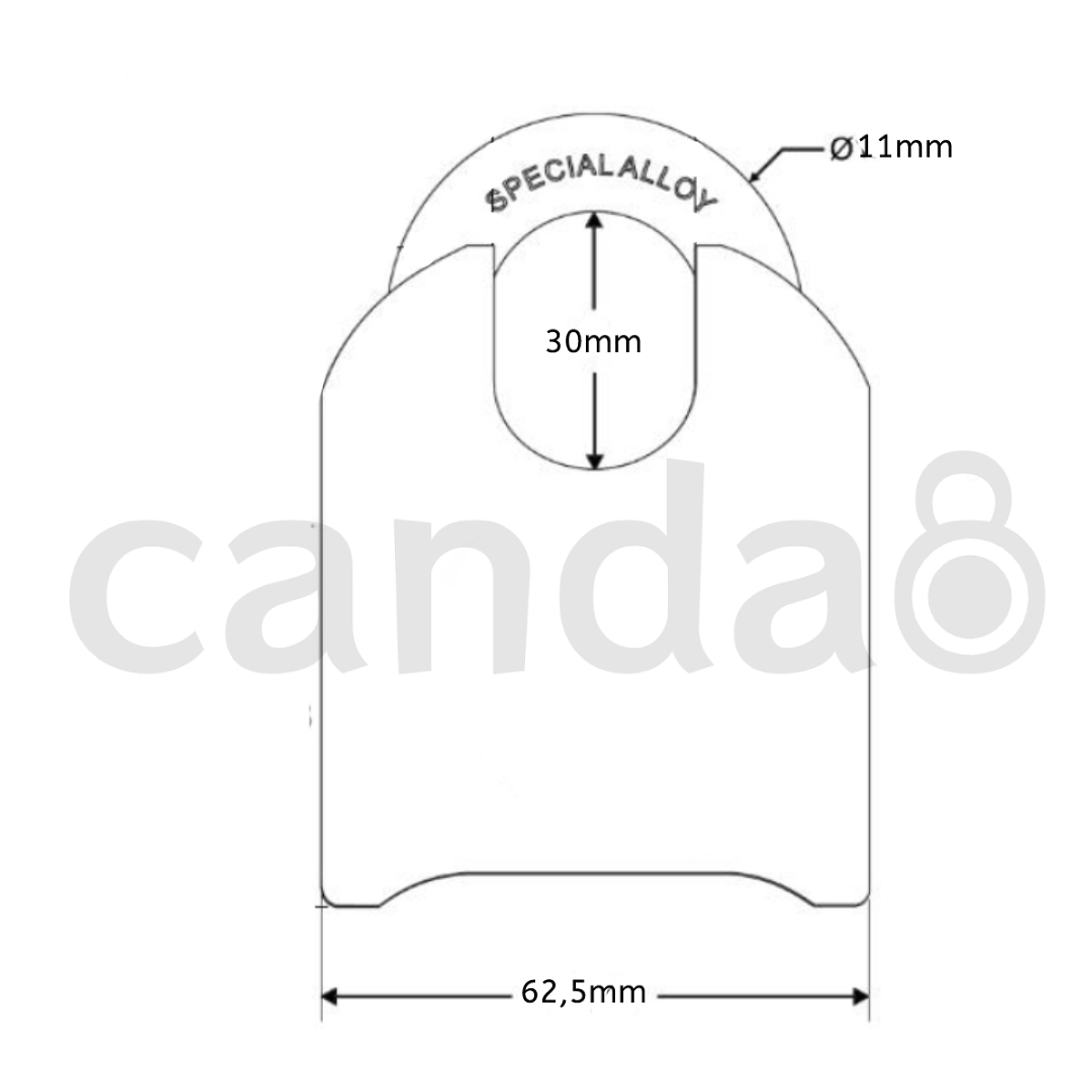 Candado de Acero con Clave 190CS/60 Abus