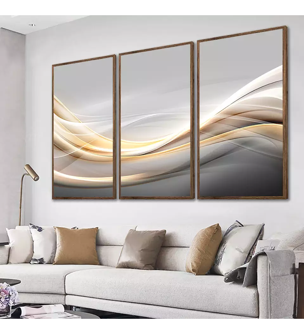 Trio de Quadros Lines