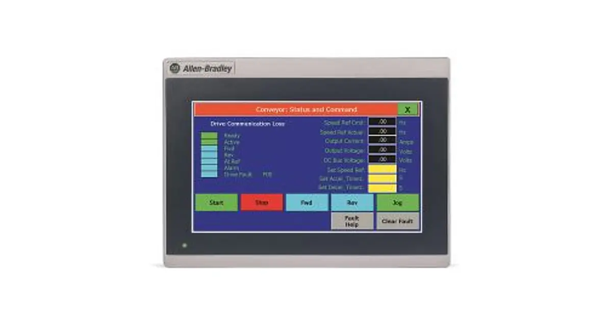 Pantalla táctil HMI PanelView 800 de 7, LCD TFT, Color, 800