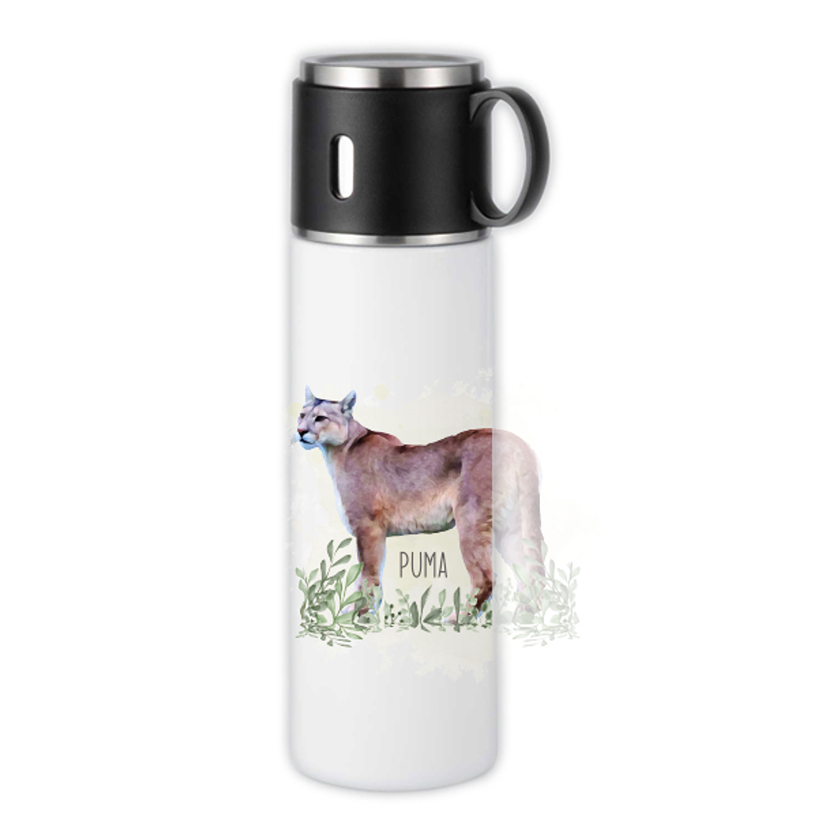 Termo con taza (tapa), Puma, Fauna Chilena