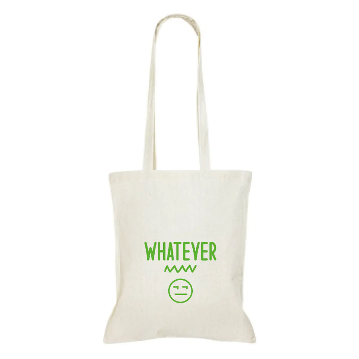Tote Bag Whatever (natural y verde) Felipe Avello