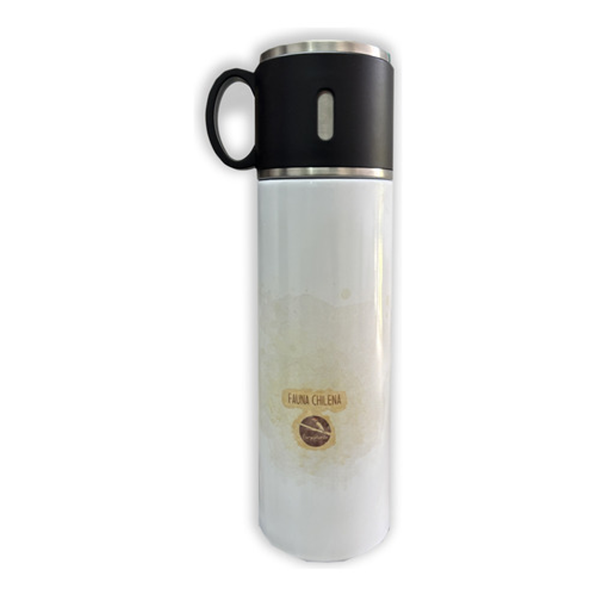 Termo Con Taza (tapa), Puma, Pintado A Mano