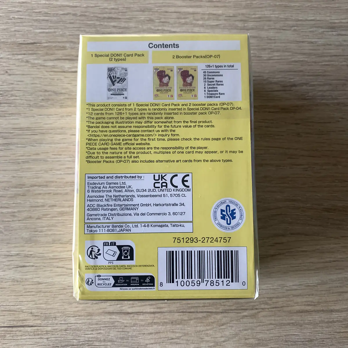 Double Pack Set Vol.5 [DP-04] Booster Pack [Op-07] | Ingles