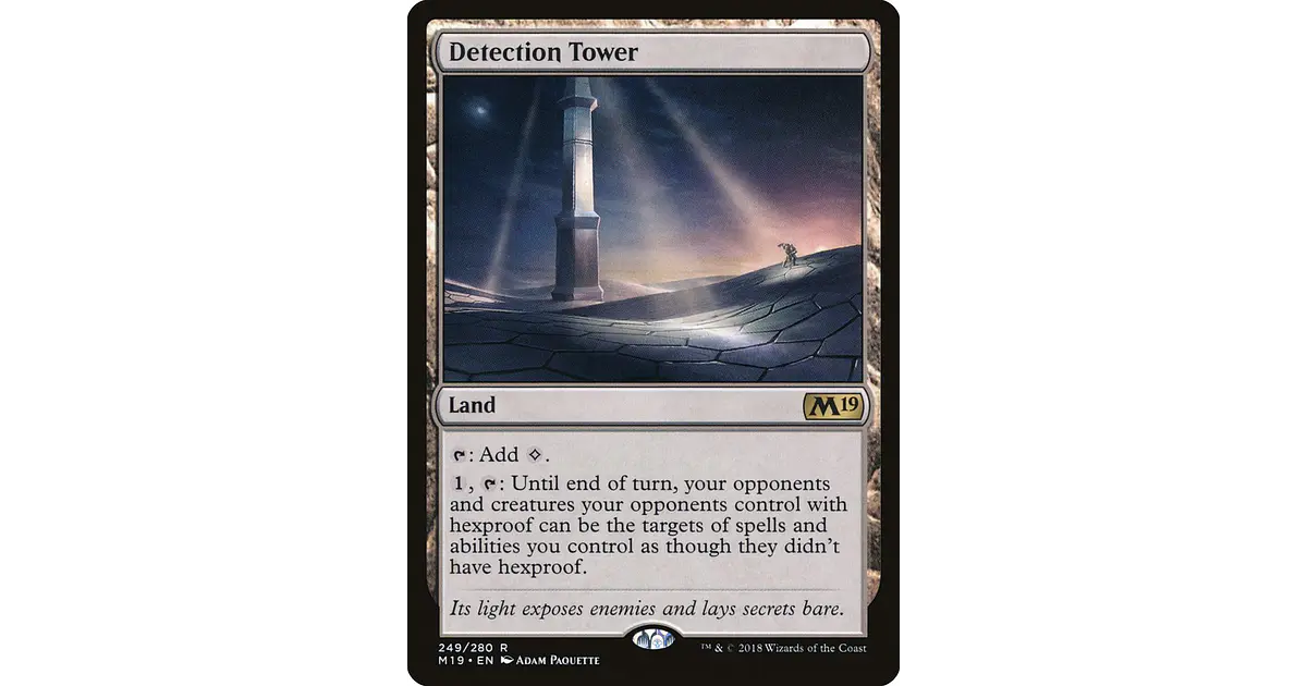 Detection Tower | Inglés | NM | M19