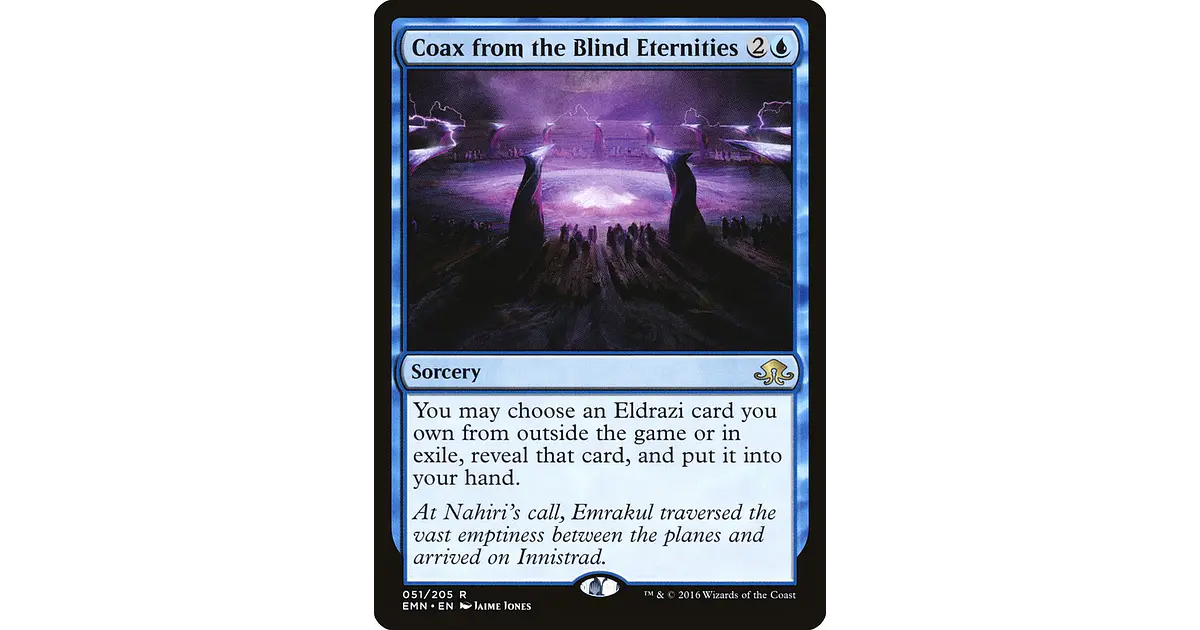 Coax from the Blind Eternities | Inglés | NM | EMN