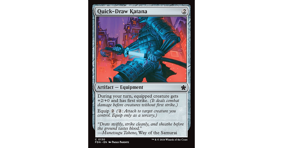 Quick-Draw Katana | Inglés | NM | FDN