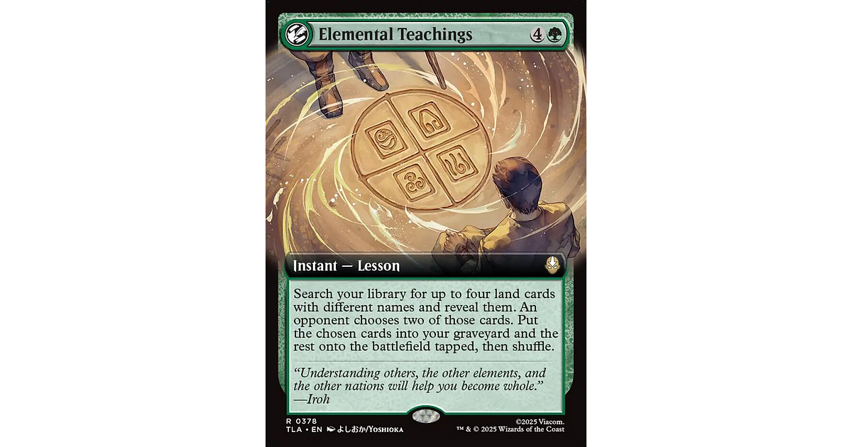 Elemental Teachings (Extended Art) | Inglés | NM | TLA