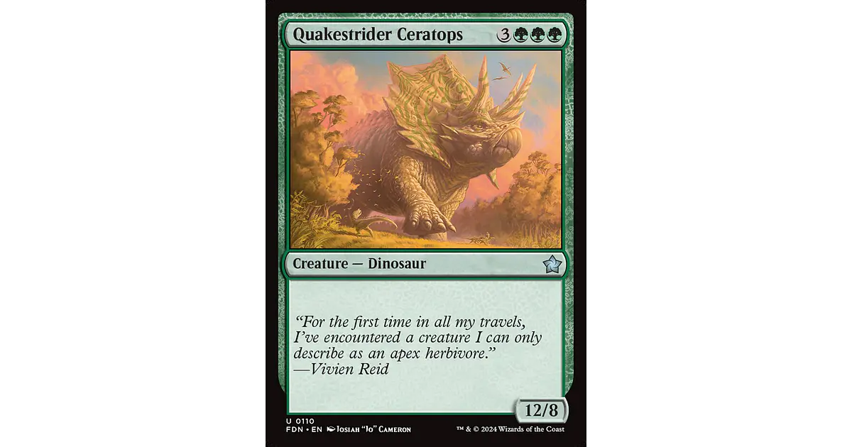 Quakestrider Ceratops | Inglés | NM | FDN
