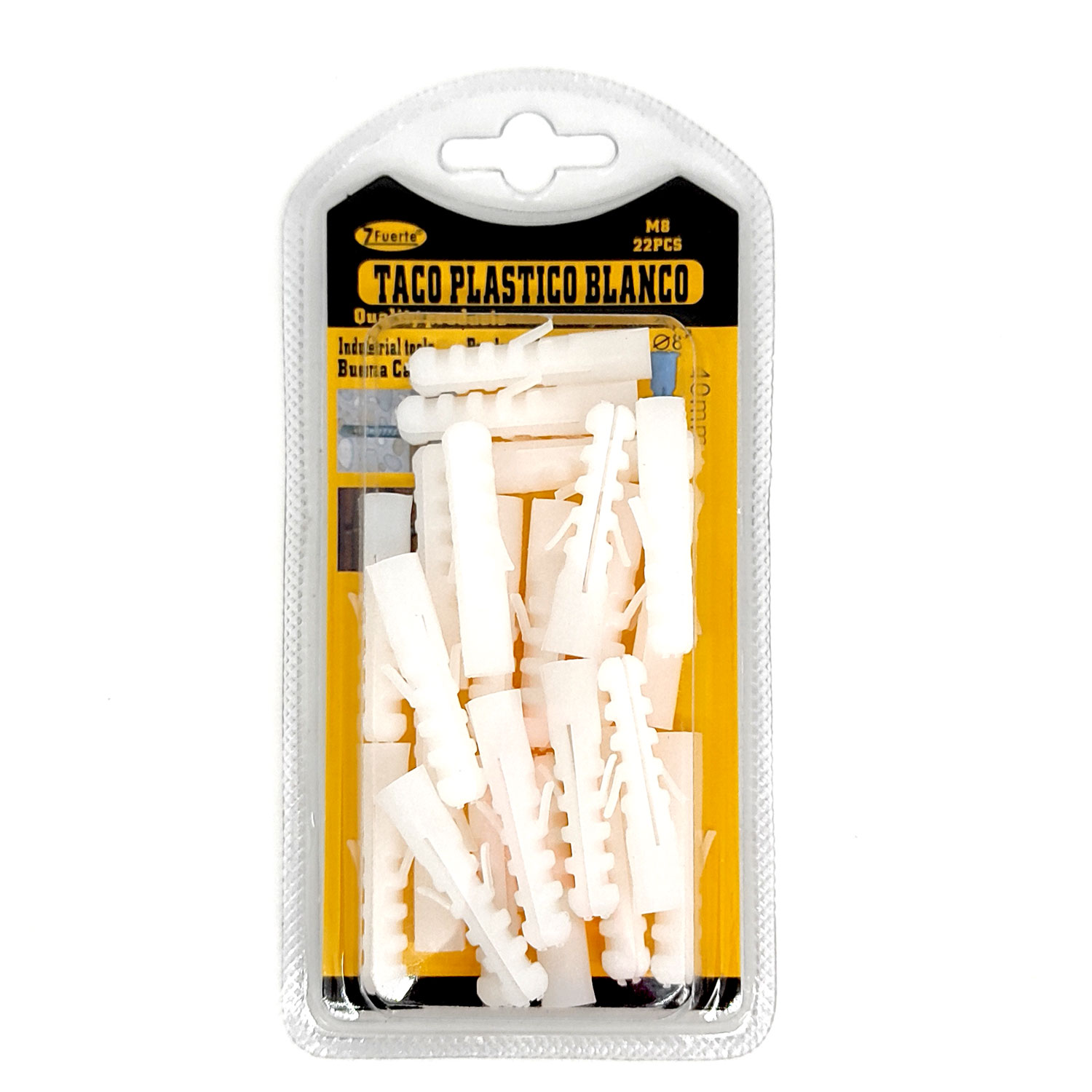 tarugo blanco de 8 x 40 mm | Casa Contigo