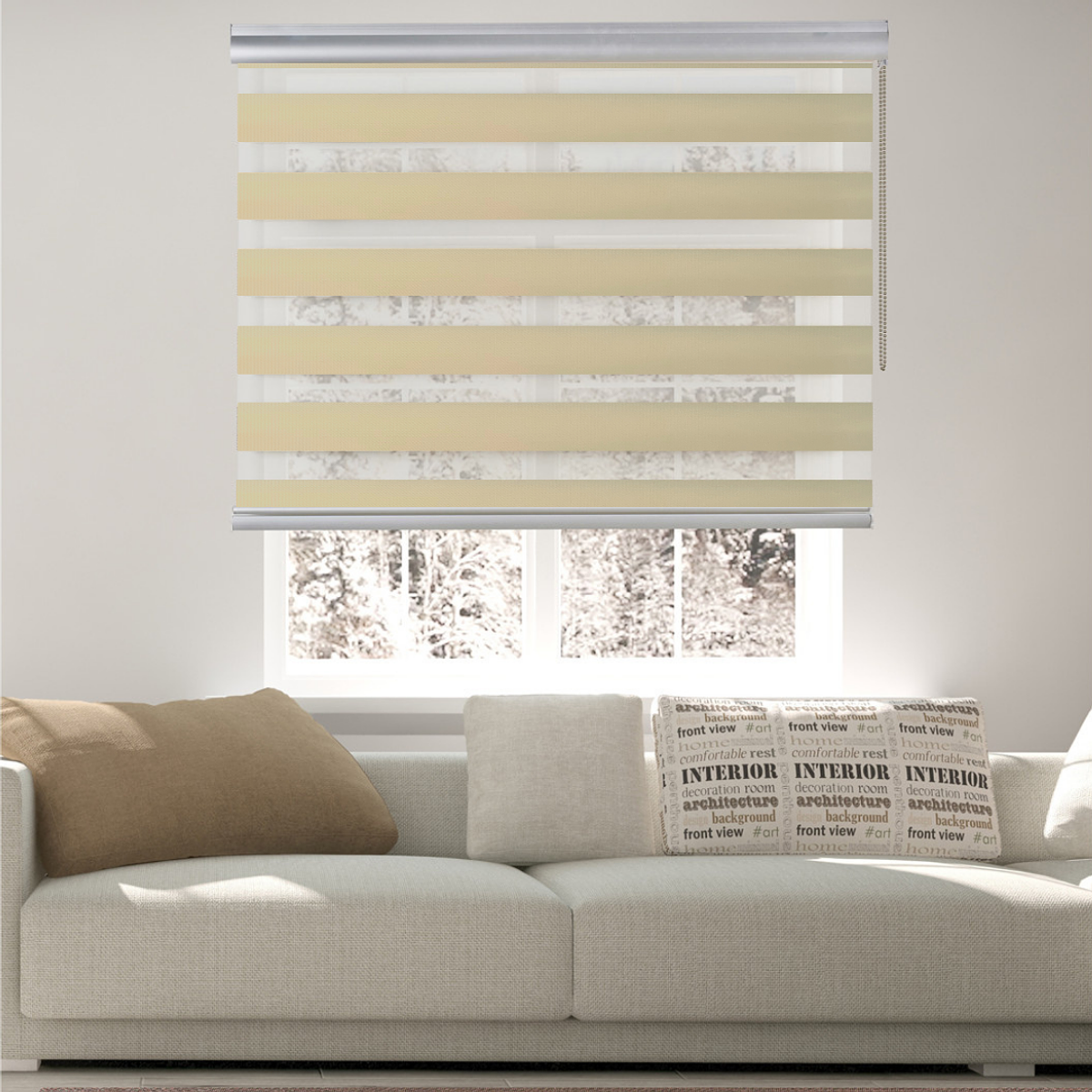 Roller Duo 100cm x 200cm Beige Claro | Casa Contigo