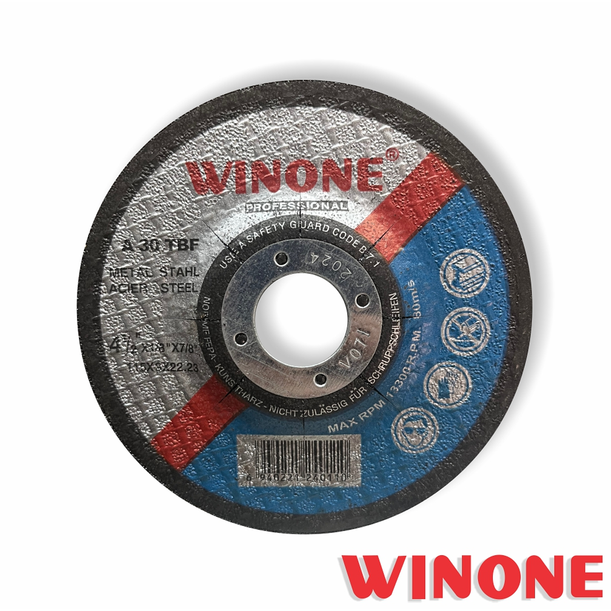 Disco de Corte A30 TBF de 4 1/2 Pulgadas x 1/8 Pulgadas Para | Casa Contigo