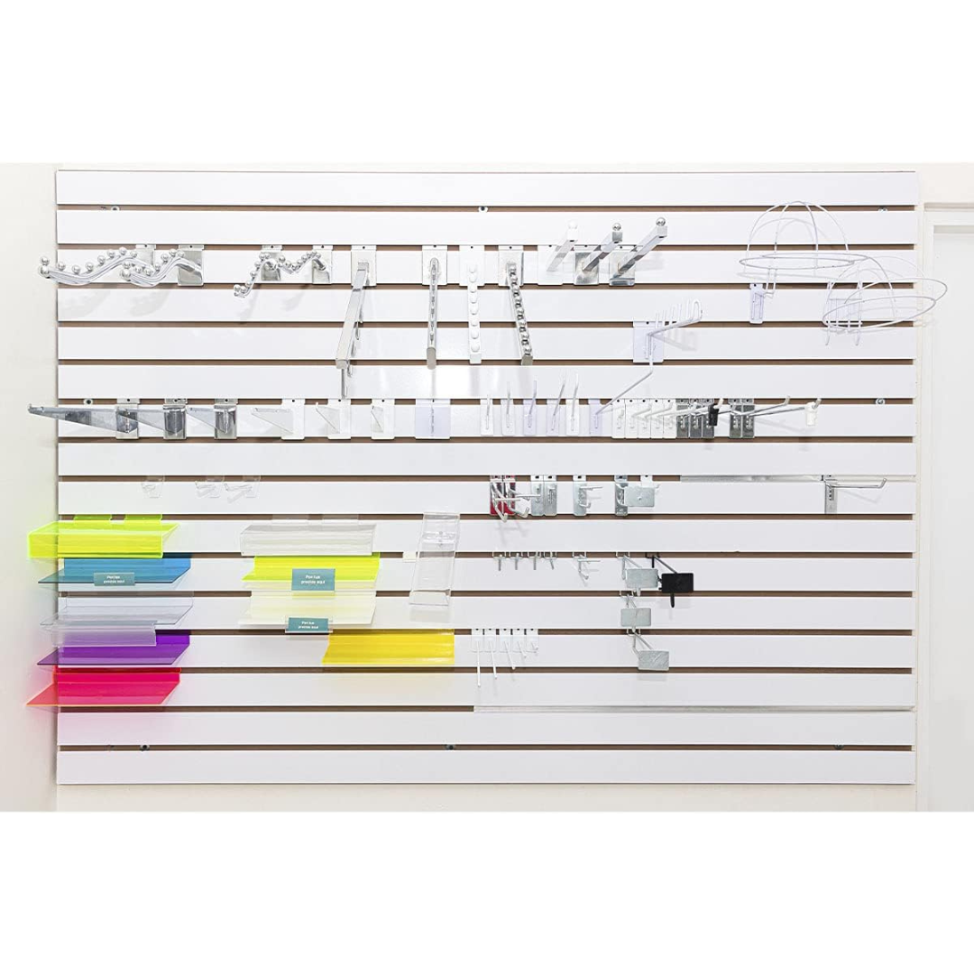 Panel Ranurado Rústico 120x120 cm Blanco Mate 18mm | Casa Contigo