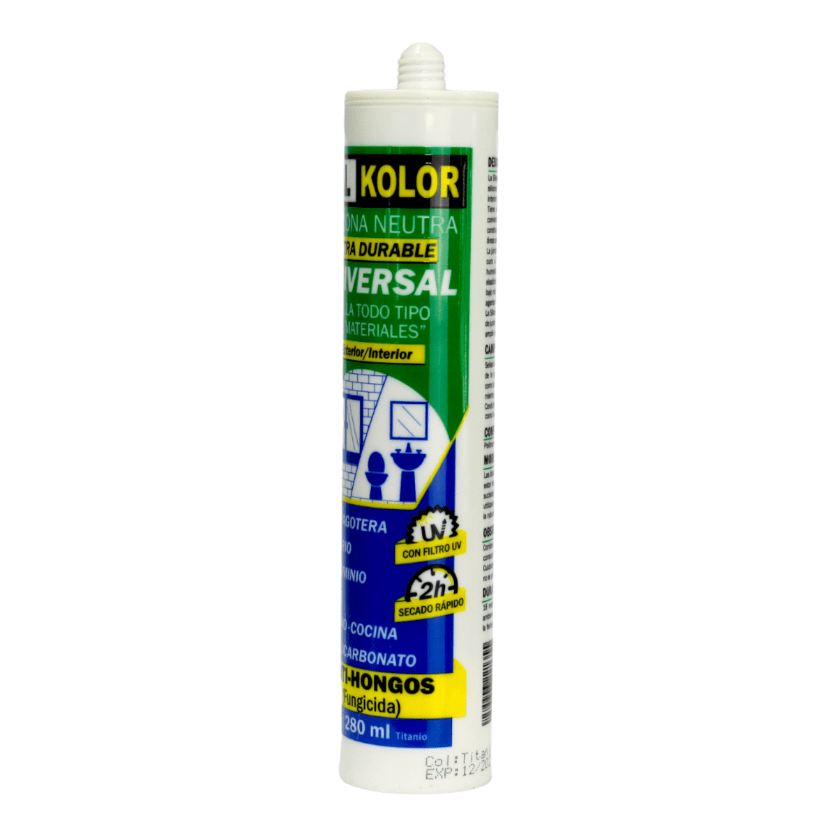 Silicona Neutra Universal Exterior Interior Colores 280 ML | Casa Contigo