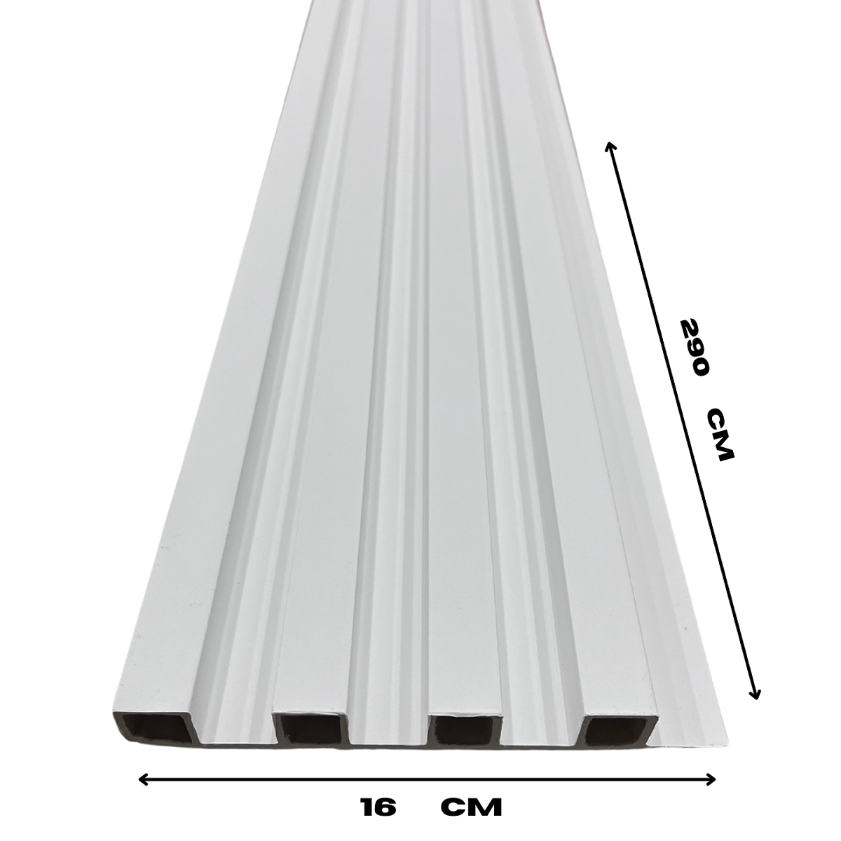 Panel PVC Tipo Wood 16x290cm Blanco | Casa Contigo