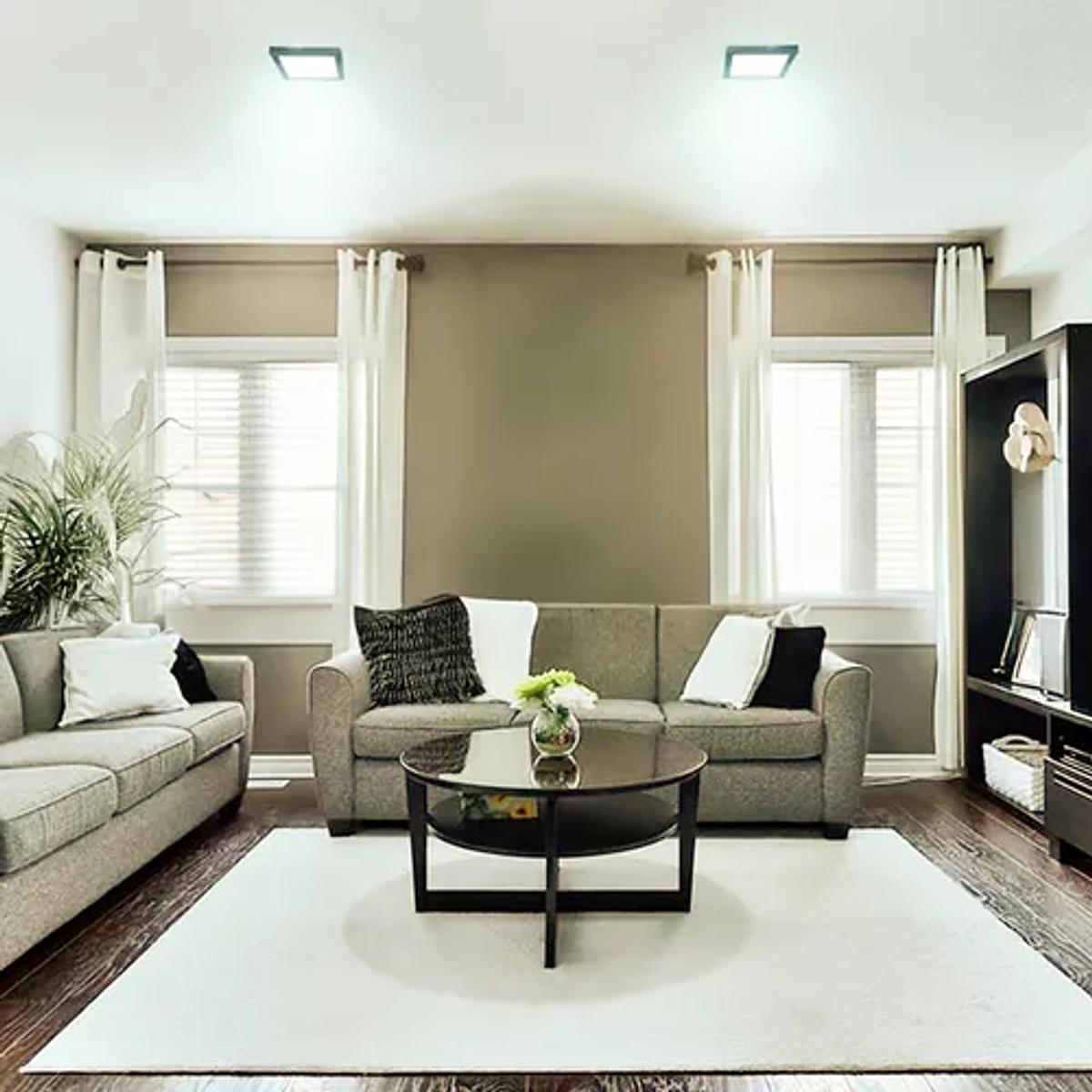 PANEL LED BORDE NEGRO 18W 6500K FRIA CUADRADO | Casa Contigo