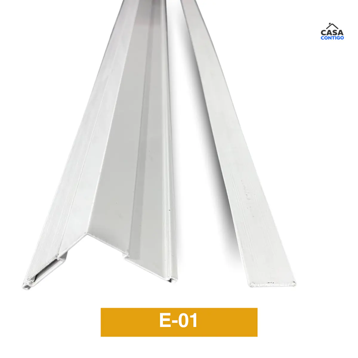 Perfil Siding Aluminio Blanco x 3m Esquinero L Con Doble Tap | Casa Contigo
