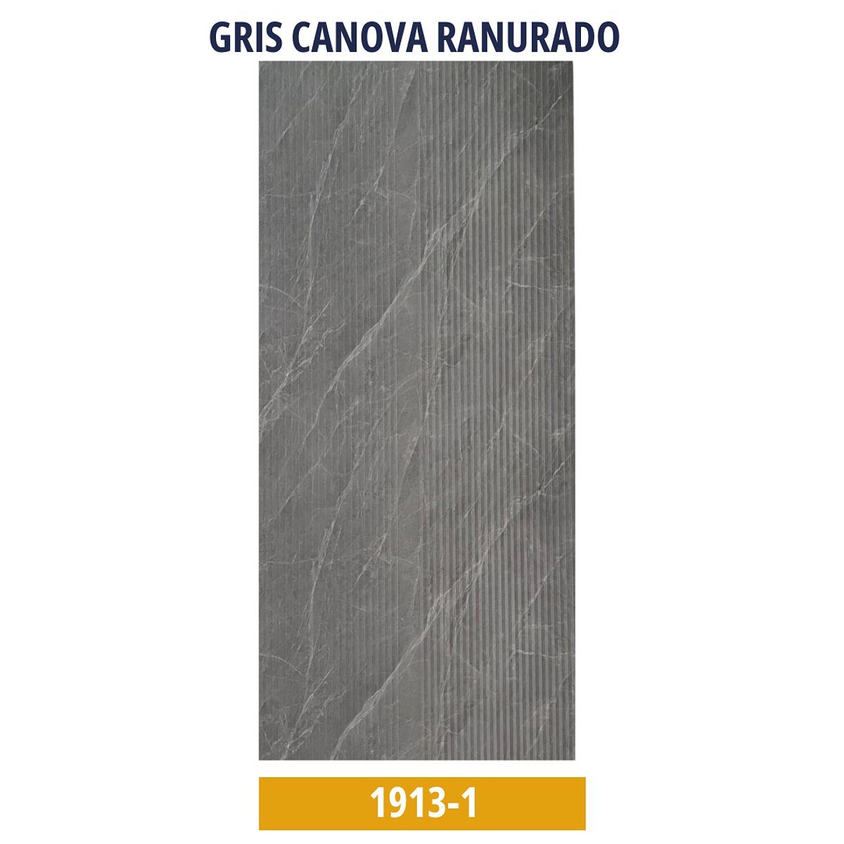 Plancha PVC Gris Canova Ranurado 122x244cm 3mm | Casa Contigo