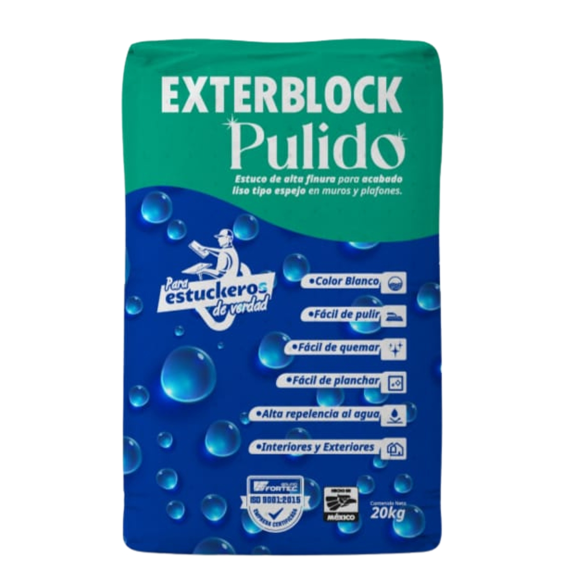 ESTUCO EXTERBLOCK PULIDO FORTEC