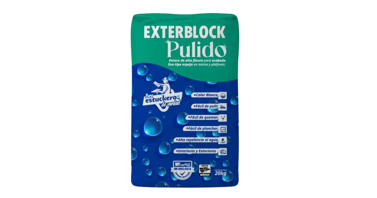 ESTUCO EXTERBLOCK PULIDO FORTEC