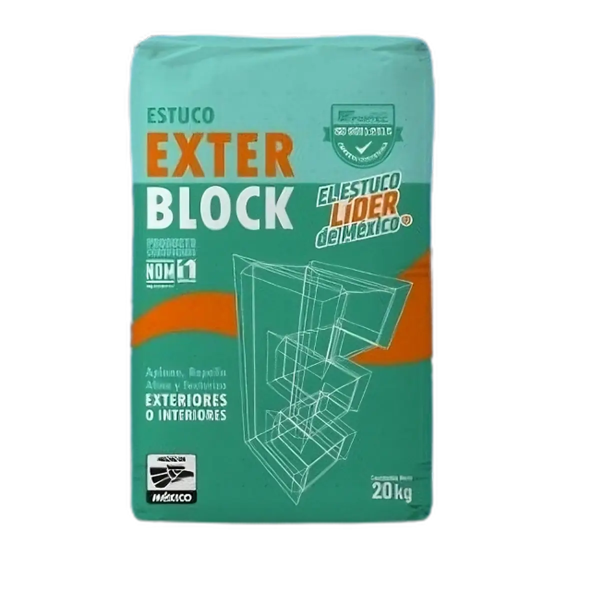 EXTERBLOCK ESTUCO FORTEC 20 KG
