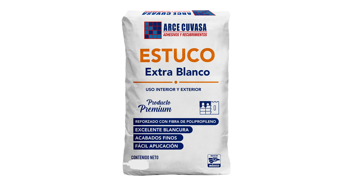Estuco Extra Blanco Arce Cuvasa 20kg