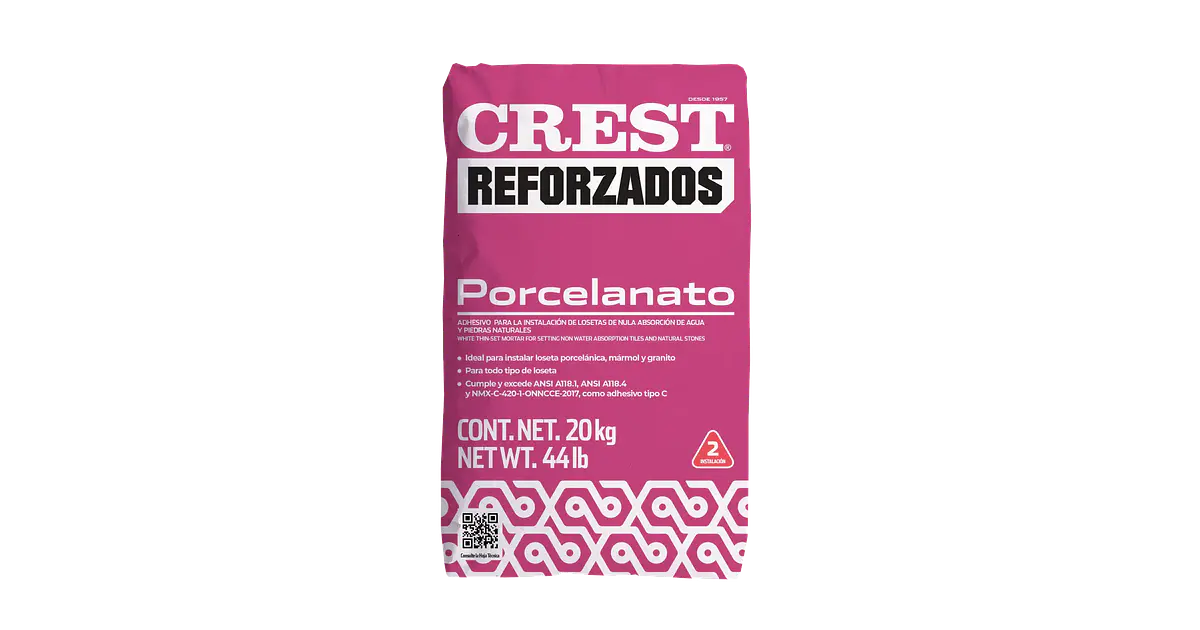ADHESIVO CREST PORCELANATO 20KG