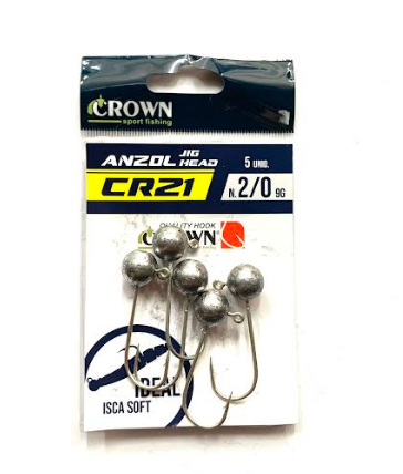 Anzol Jig Head Crown - CR21 - 2/0