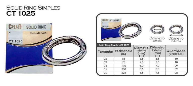 Argola Solid Ring Simples - Celta