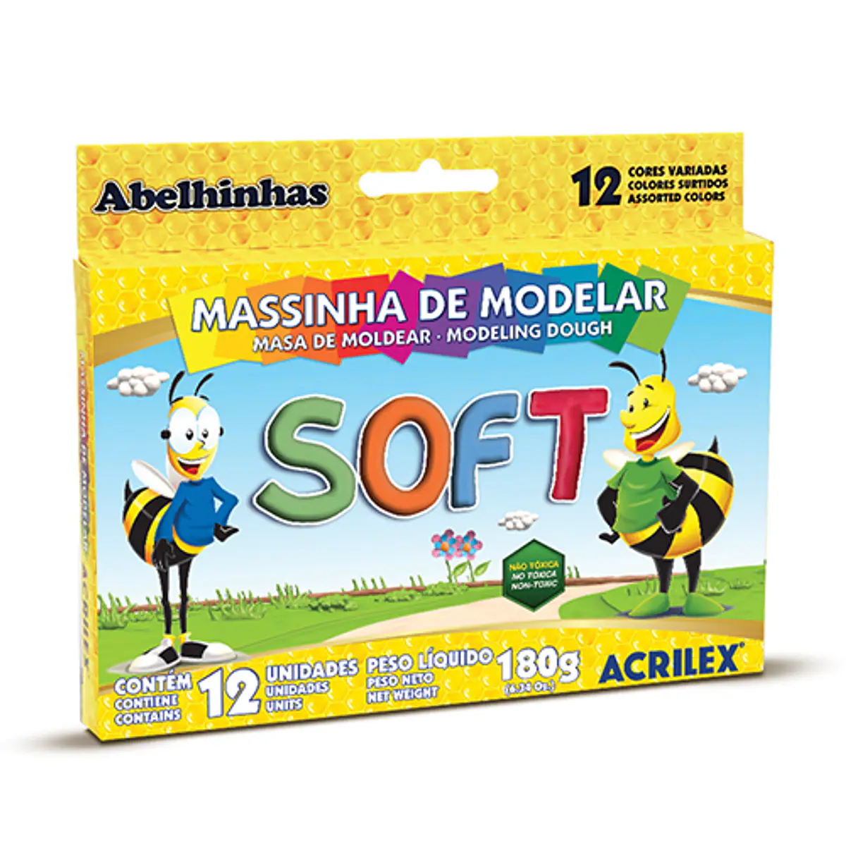 Masa para modelar Soft 12 colores | La Casa del Arte