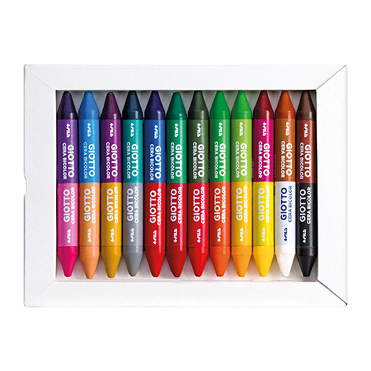 Crayón Giotto Cera Bicolori x 24 colores | La Casa del Arte