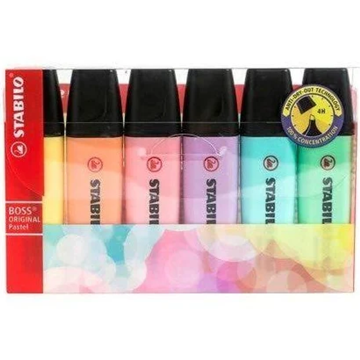 Destacadores Stabilo Boss Pastel 6 colores | La Casa del Arte