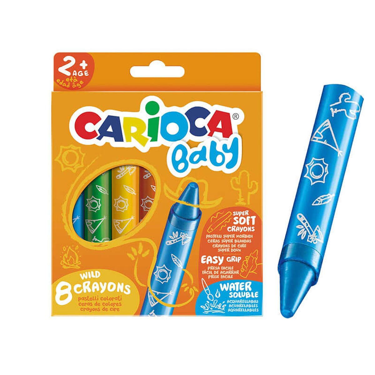 Crayones Baby Carioca 8 Colores | La Casa del Arte